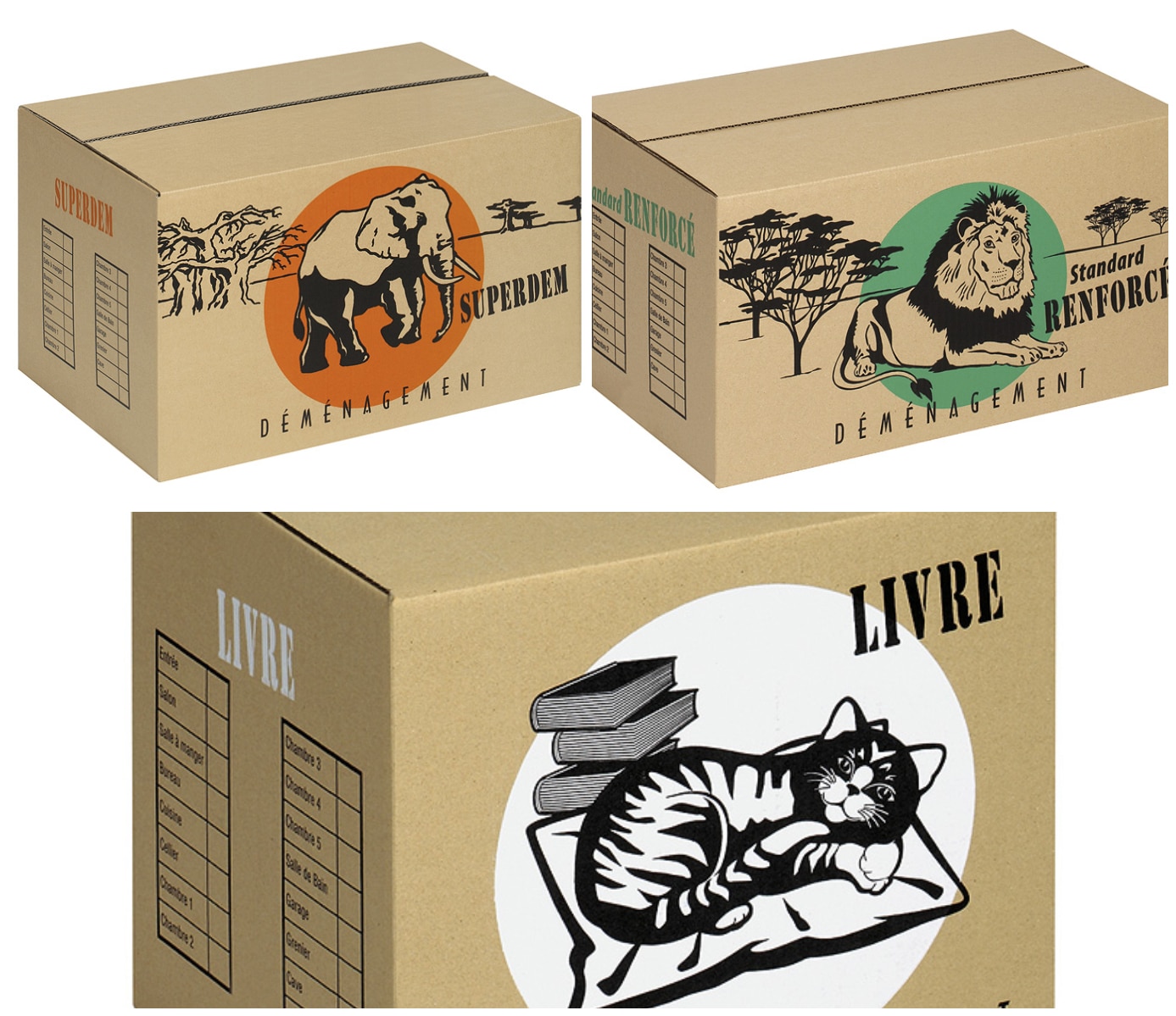 Bien choisir ses cartons de déménagement - DÉMÉLUX